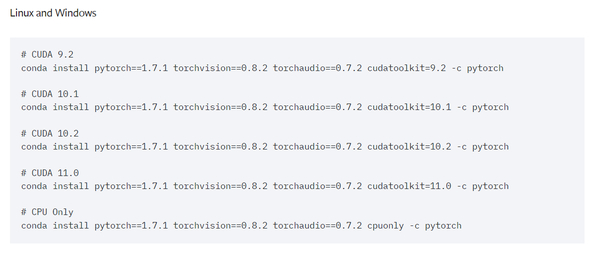 配置深度学习环境完全避坑指南（Pytorch） - 知乎
