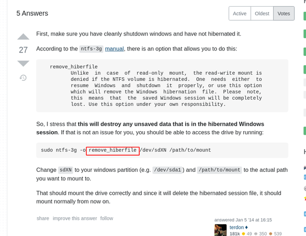 解决Linux无法读写U盘中的NTFS问题 - 知乎
