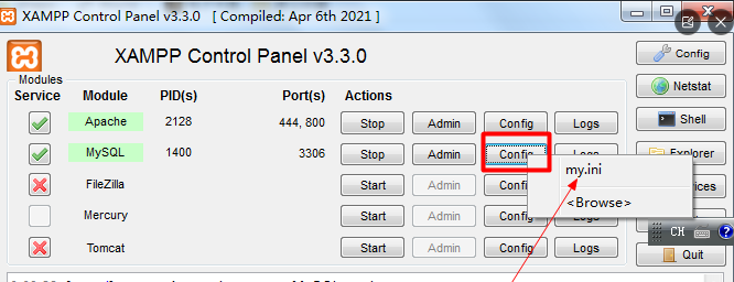 xampp的mysql报错：#2006 - MySQL server has gone away解决方法 - 知乎