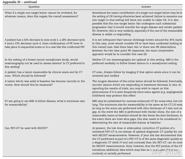 临床试验-肿瘤：RECIST 1.1 中文版 (v1.0 by 野藤/SAS茶谈) - 知乎