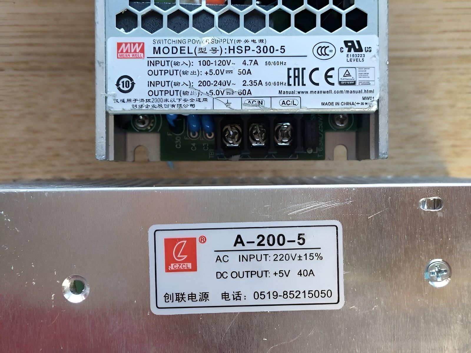 明纬开关电源HSP-300-5测试 - 知乎