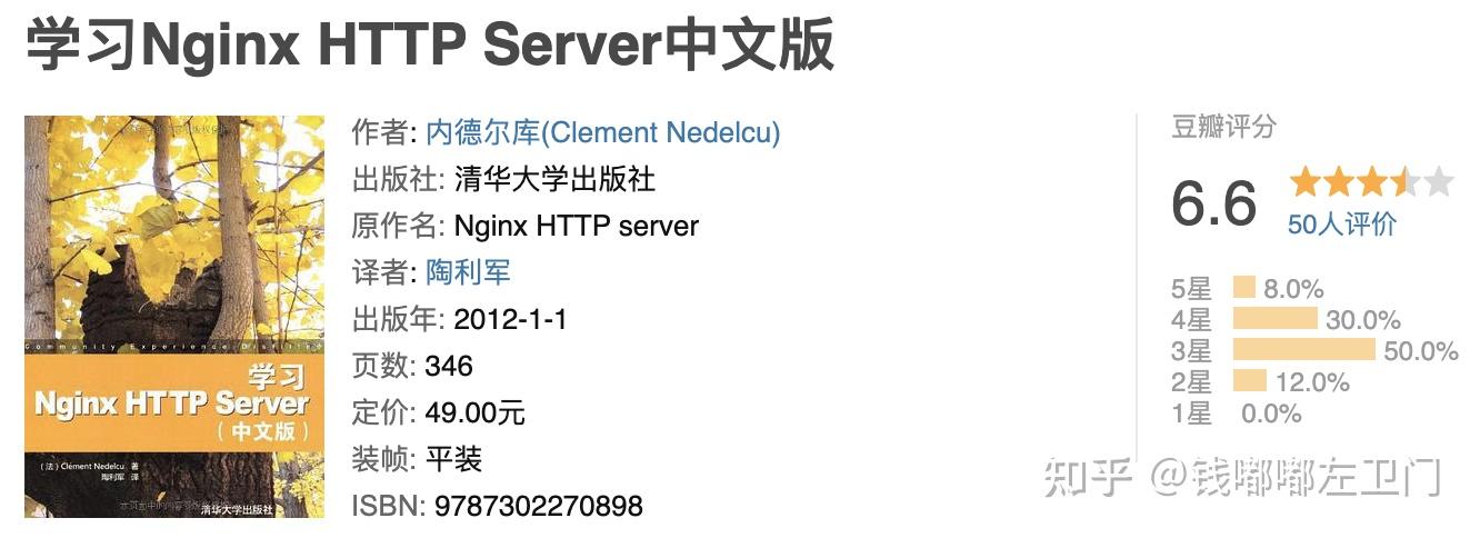 10本 Nginx 开发学习书籍推荐 - 世界读书月 - 知乎