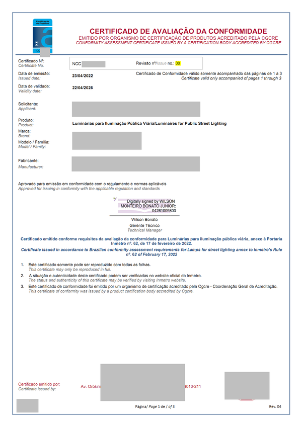 巴西路灯INMETRO认证 - 知乎