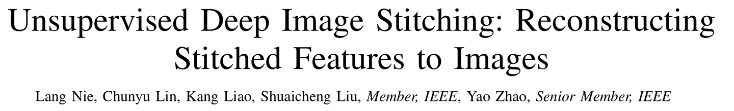 TIP2021—重访CV经典: 首个无监督深度学习图像拼接框架 - 知乎