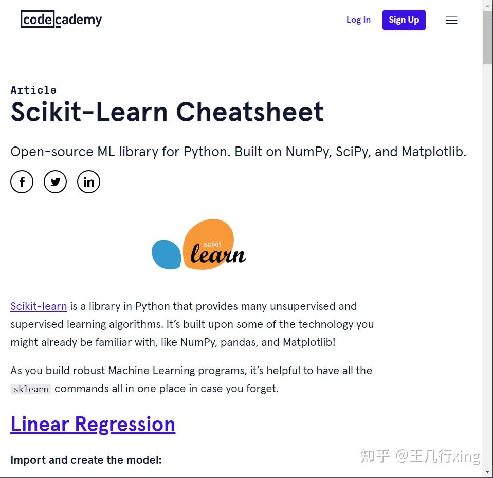 10张 Sciki-Learn CheatSheets PDF - 知乎