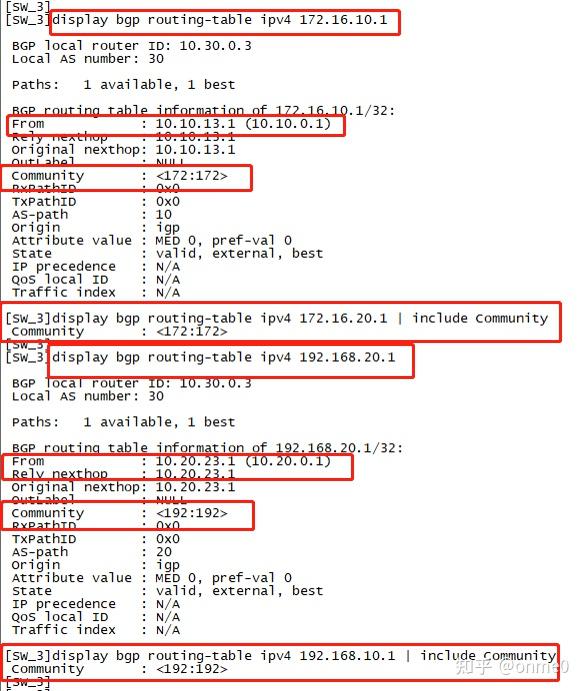 边界网关协议BGP实践课(11)—团体属性(Community) - 知乎