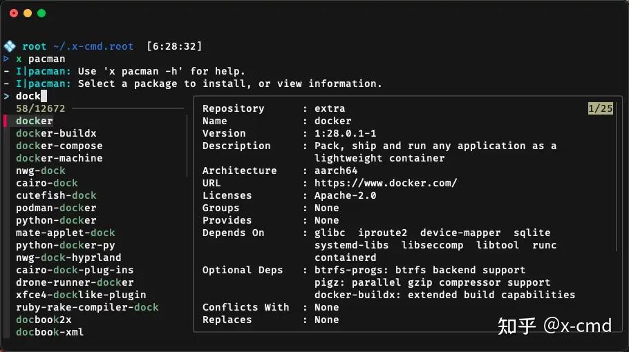 🧩 x-cmd mod | x pacman(1) - 通过交互式包搜索和一键式镜像切换,简化你的 Arch Linux 工作流程 - 知乎