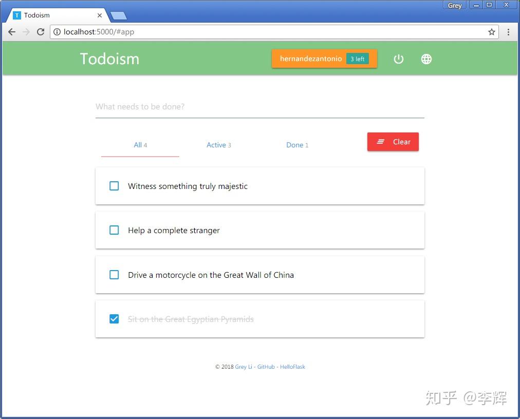 《Flask Web开发实战》中的示例程序们 - 知乎