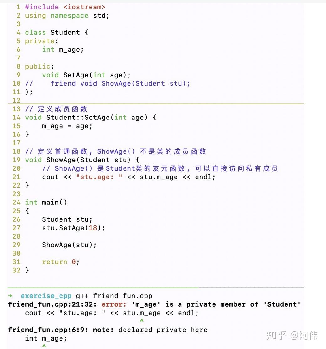 C++友元函数和友元类的使用 - 知乎