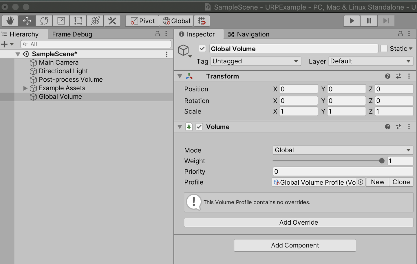如何扩展Unity URP的后处理Volume组件