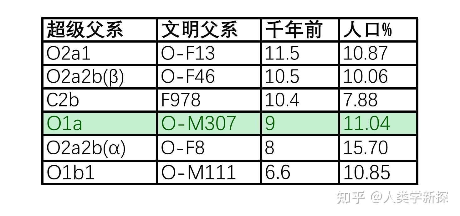 六大文明祖先2：O-M307 - 知乎