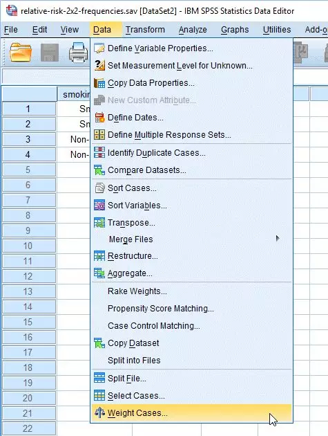 SPSS详细教程：相对危险度(RR)的计算 - 知乎