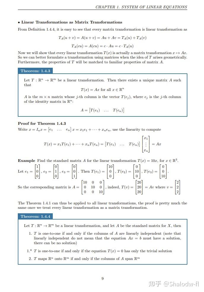 Chapter 1. Linear Equations in Linear Algebra - 知乎