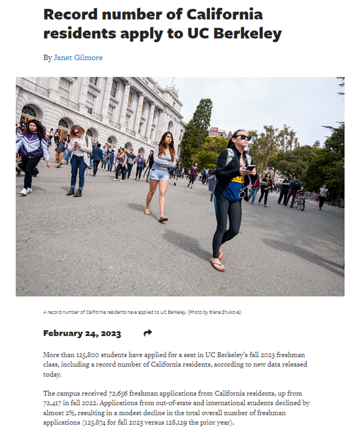 2024er看过来：超12万人申请，国际生录取率仅5.5%，加州伯克利UCB录取标准大揭秘！ - 知乎