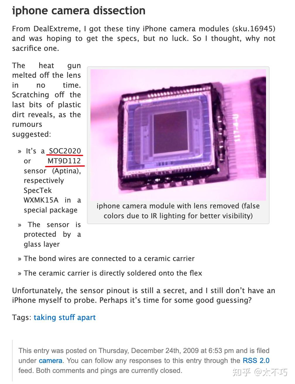 07-22，38 款 iPhone 图像传感器考证梳理 - 知乎