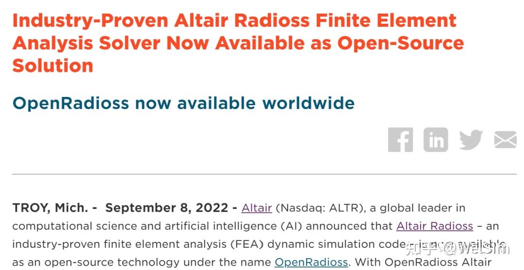 使用WELSIM调用OpenRadioss进行显式动力学分析 - 知乎