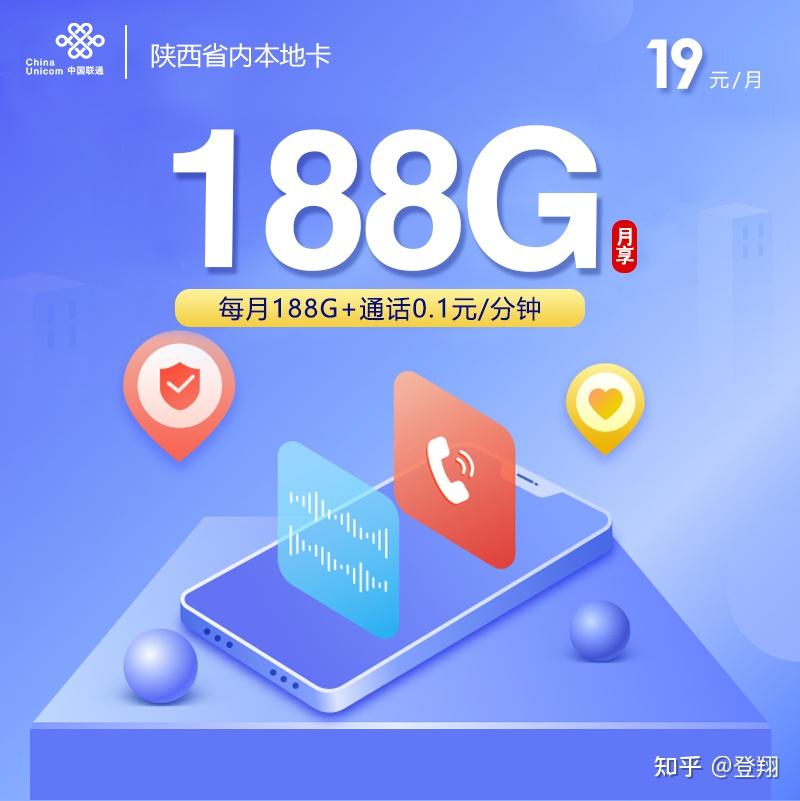 陕西联通王者归来！流量卡19元188G！永久套餐！5G黄金速率！只发陕西 - 知乎