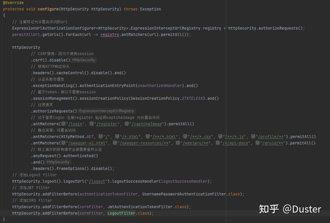 Spring Security及若依安全实现，java小白入门（九） 知乎 0613