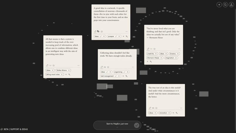 效率工具系列：终于试用了近期被有些人捧上天的 Napkin， 碎片信息收集&智能整理 App - 知乎