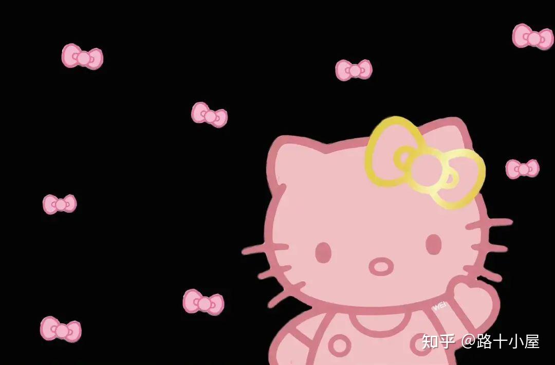 超可爱的hellokitty电脑壁纸 知乎