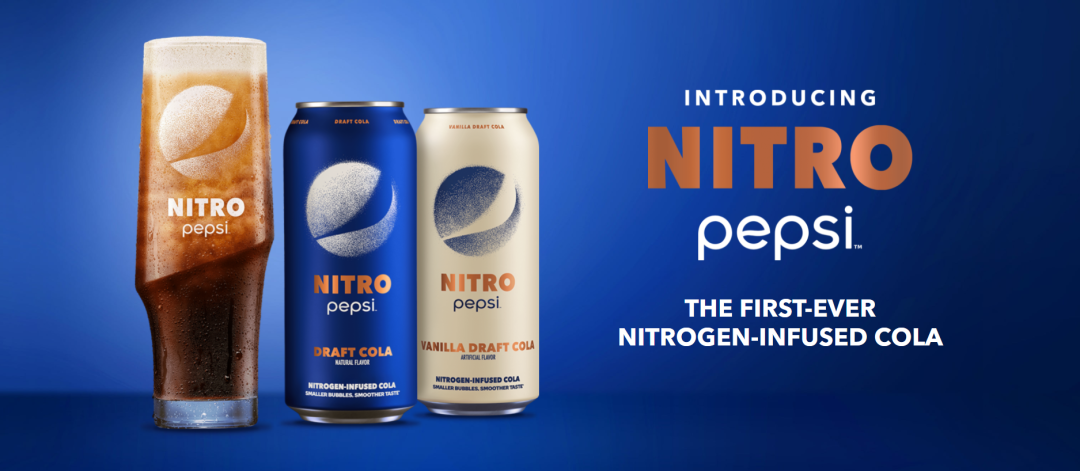 时隔两年，百事氮气可乐「Nitro Pepsi」正式面世，“比软饮料更软” - 知乎