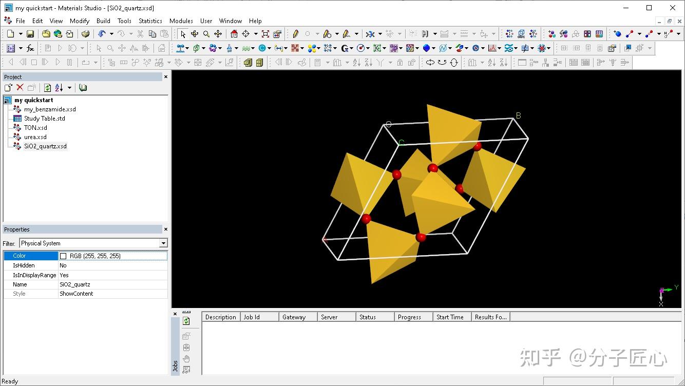 第三章第一小节：Materials Studio（MS）软件 Visualizer界面简介 - 知乎