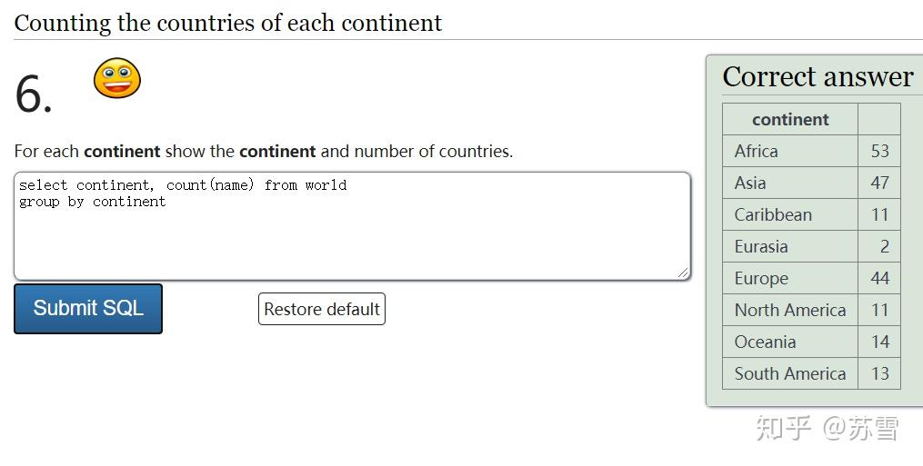 sqlzoo练习5(含答案)：SUM and COUNT - 知乎