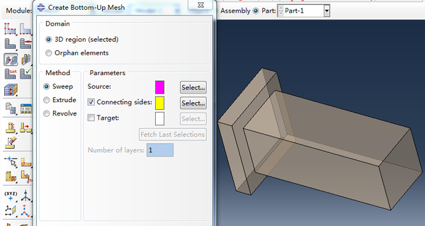 ABAQUS网格划分之Bottom-up mesh - 知乎