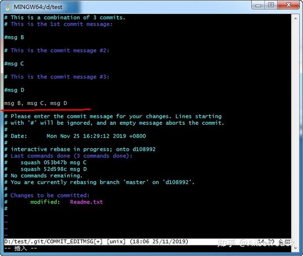 git多个commit合并成一个commit - 知乎