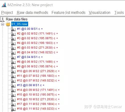 MZmine 2-代谢组学数据处理软件教程 - 知乎