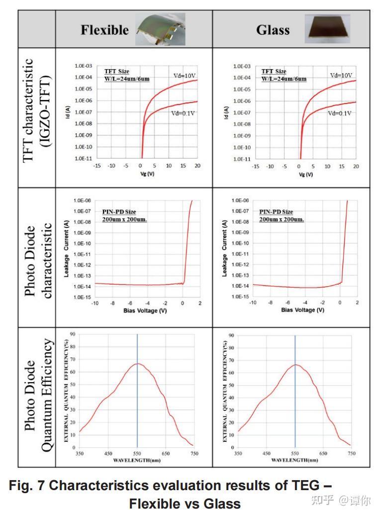 基于IGZO TFT背板技术的柔性图像x-ray探测器