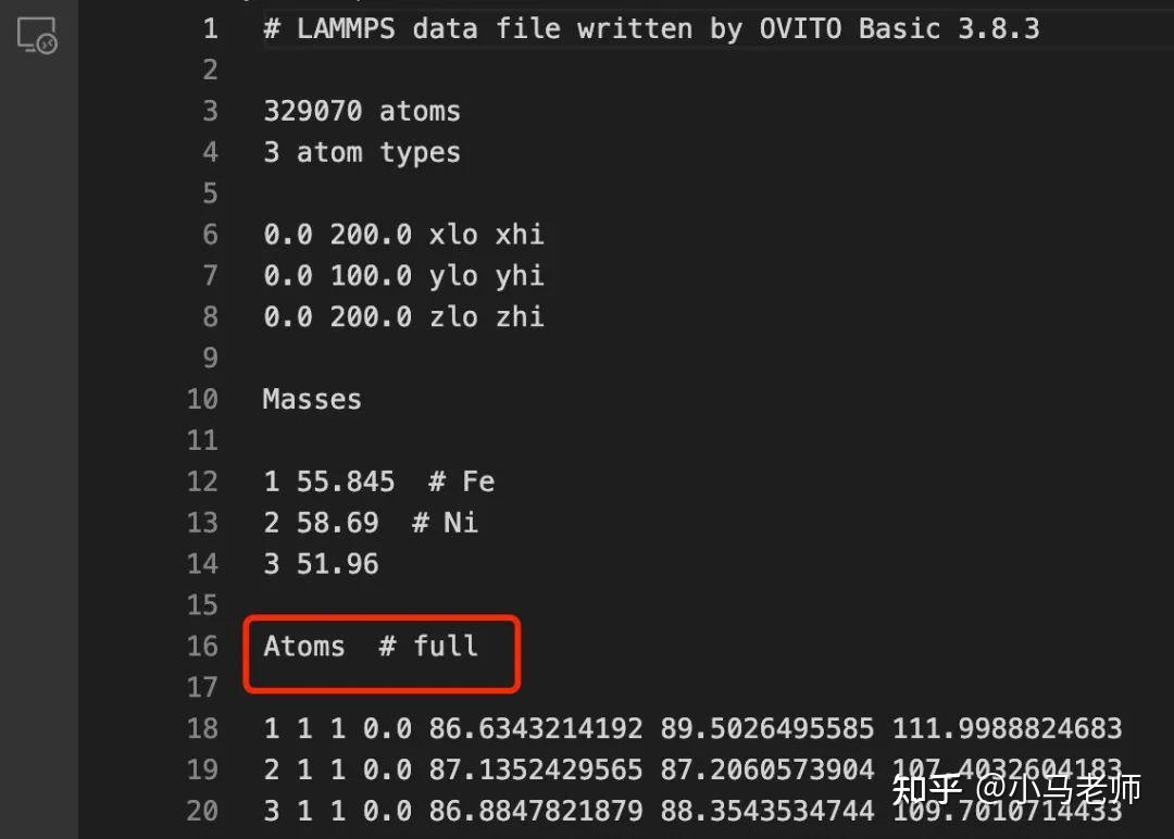 lammps教程：ovito转换data文件格式的方法 - 知乎