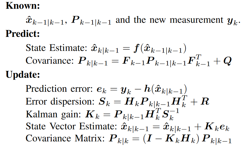 [Paper Note] State estimation using an Extended Kalmen Filter with ...