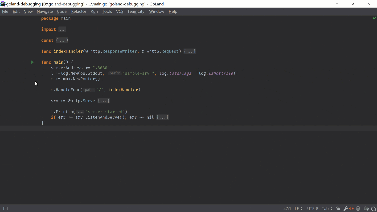 使用 Goland 调试 - 起步 - 知乎