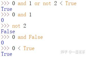 布尔类型True Flase 与逻辑符号and or not 间的关系 - 知乎