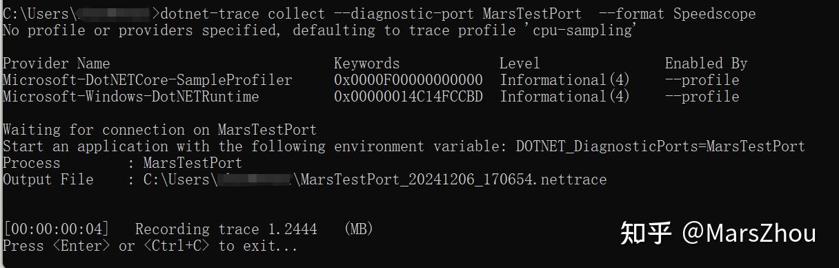 使用 dotnet-trace 进行 .NET 的性能收集和分析 - 知乎