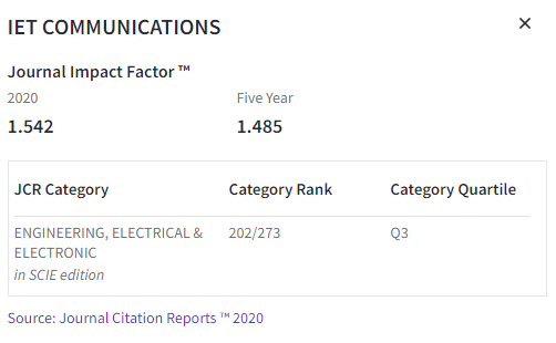 通信技术方向，华人主编掌舵的优秀期刊 IET Communications - 知乎