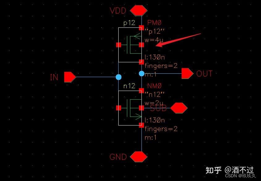 （七）反相器的版图绘制、DRC、LVS、PEX、后仿真笔记-----基于B站chris老师教学 - 知乎