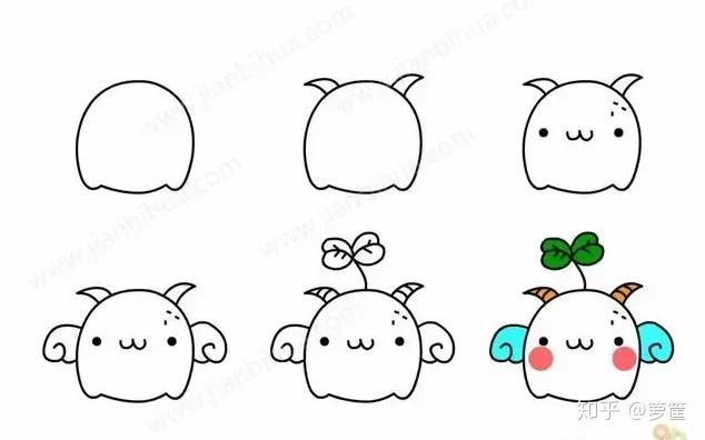 100多种超萌漫简笔小动物头像画法，值得收藏临摹！ - 知乎