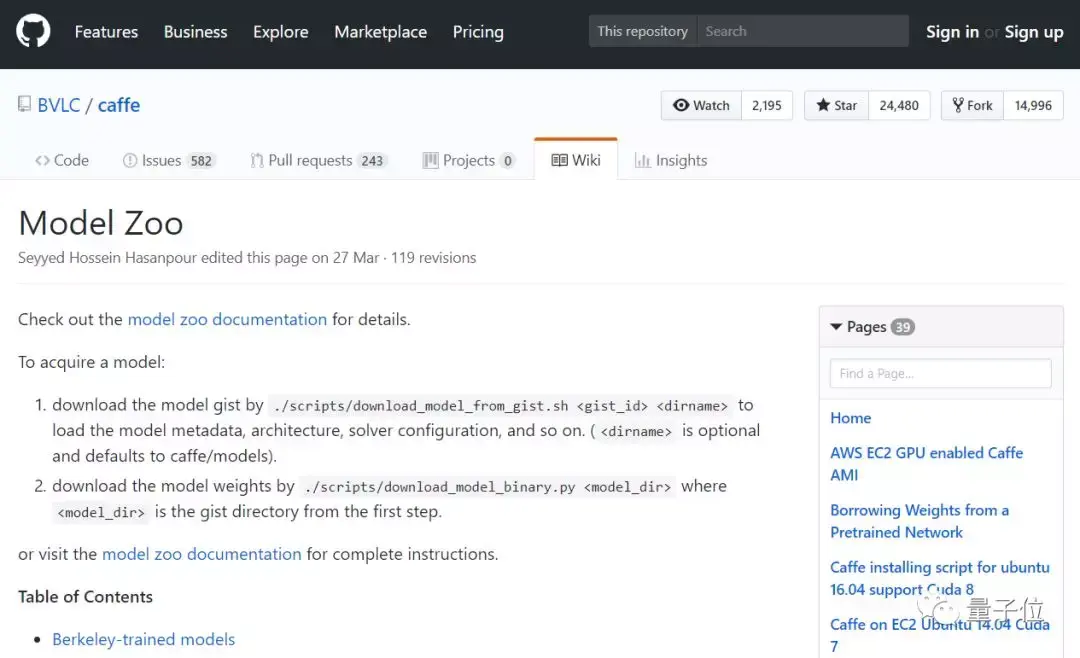 GitHub深度学习模型大大大集合的Model Zoo，支持按框架、按类别筛选 - 知乎