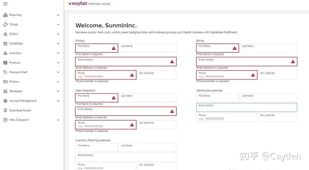 Wayfair卖家申请Castlegate操作流程 - 知乎