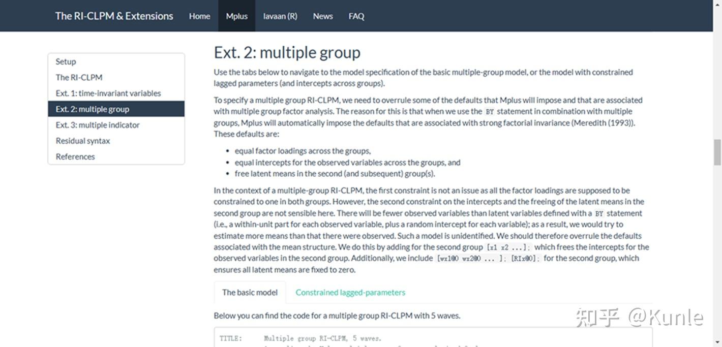 随机截距交叉滞后模型（Random Intercept Cross-Lagged Panel Model, RI-CLPM） - 知乎