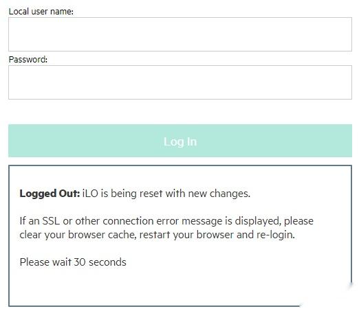 HPE服务器配置通过业务网卡登录iLO管理页面 - 知乎