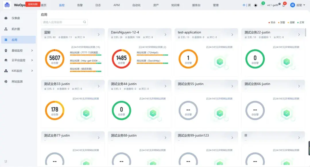 嘉为蓝鲸 WeOps V4.10上新 | 聚焦监控管理模块优化 - 嘉为蓝鲸