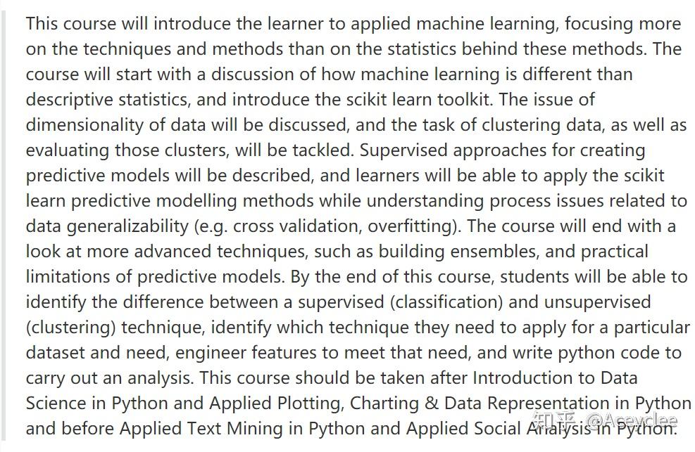 Coursera 上机器学习课程（公开课）汇总推荐 - 知乎