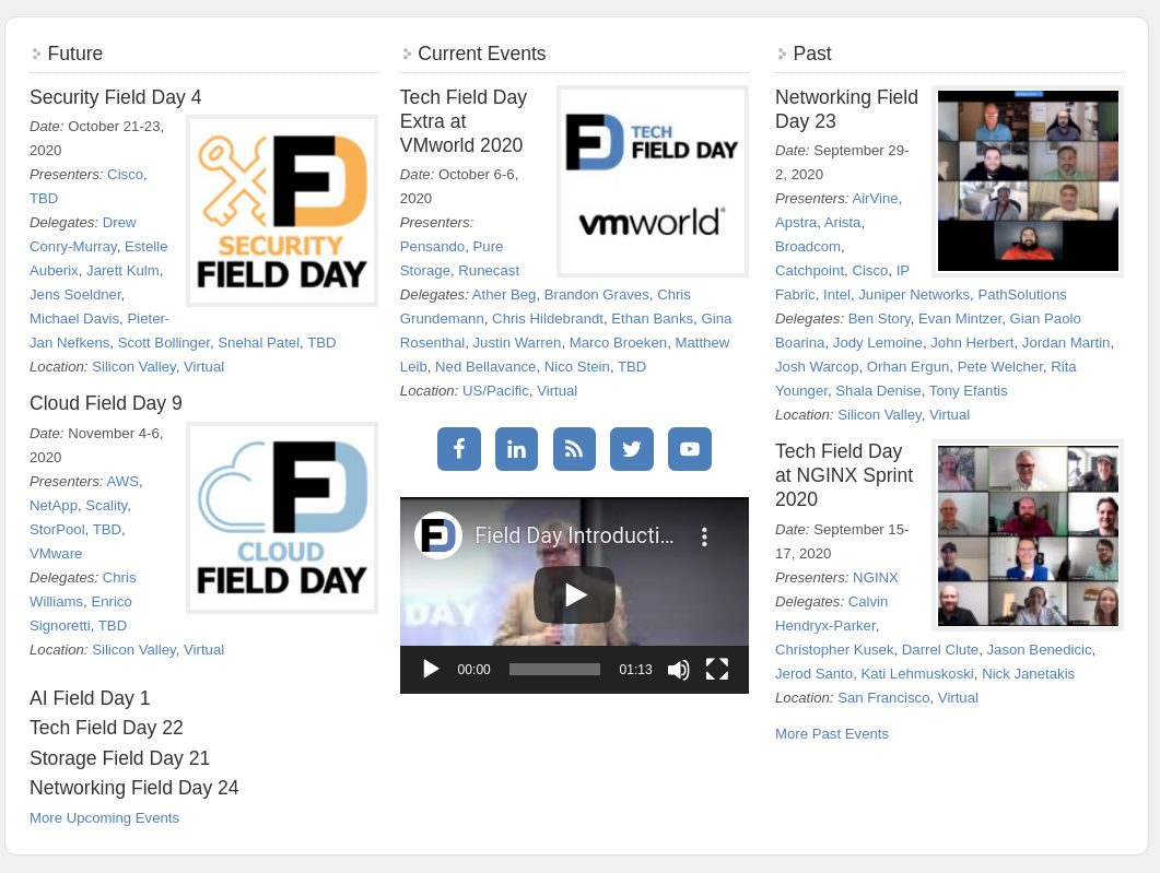 酷站推荐 - techfieldday.com - Tech Field Day - 知乎