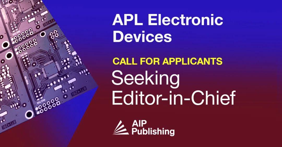 AIPP News | AIP出版社创办新刊APL Electronic Devices，主编开放申请中 - 知乎