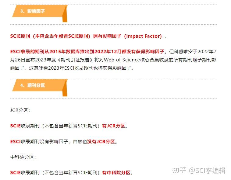 干货科普：SCI、SCIE、ESCI有什么区别？ - 知乎