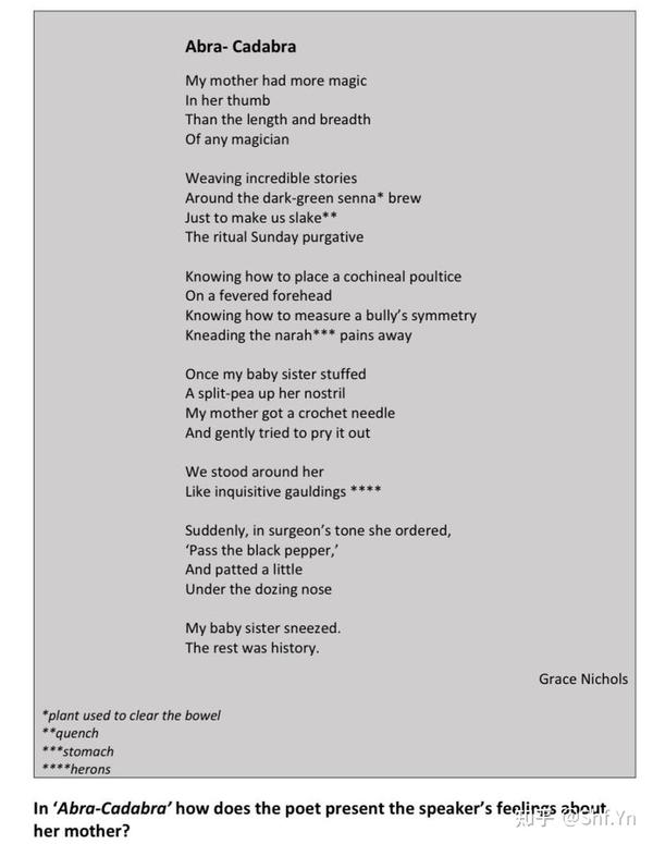 Abra-Cadabra - Poem Analysis - 知乎