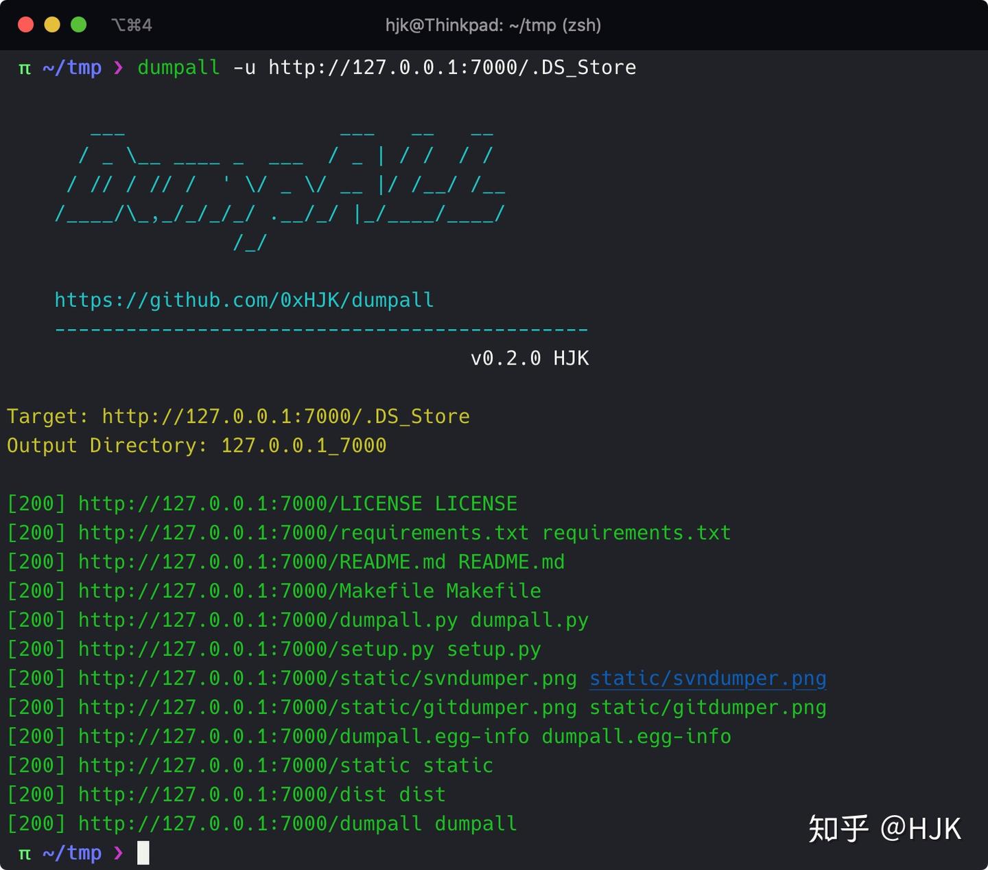 Dump all: .git/.svn/.DS_Store泄漏一键利用 - 知乎